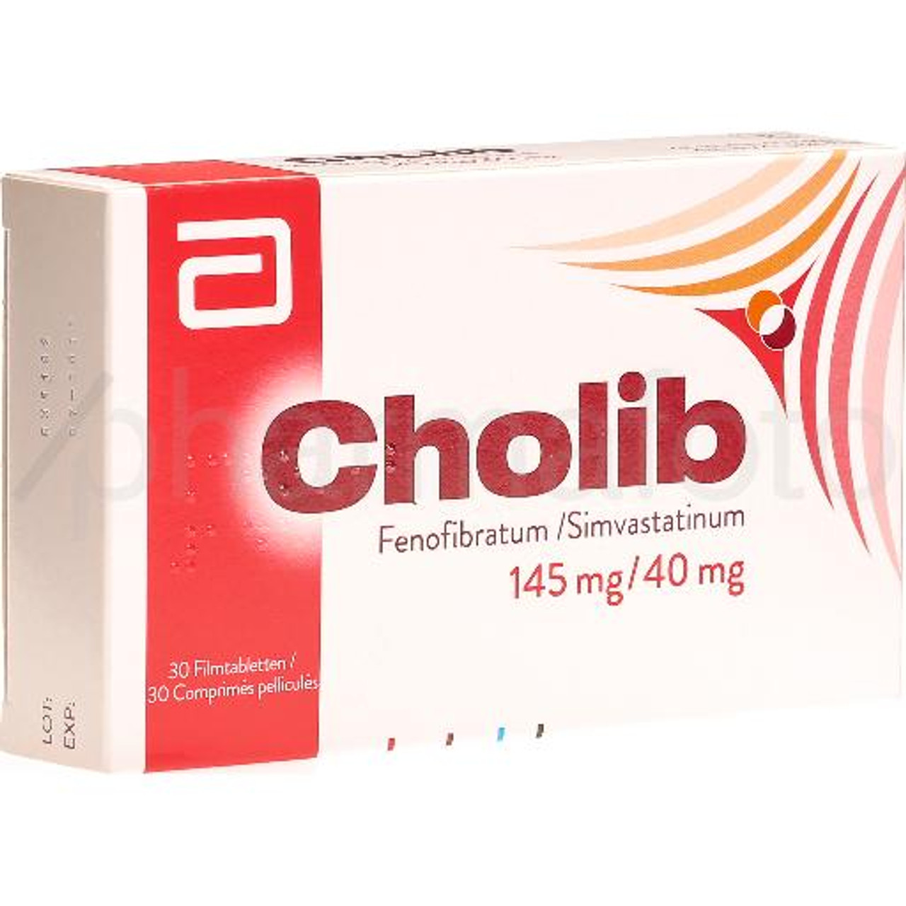 CHOLIB Fenofibrate / Simvastatin 145mg / 40mg Film-Coated Tablet 1's ...